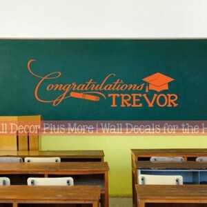 Custom Congratulations Graduate Vinyl Sticker Graduation Decal ...