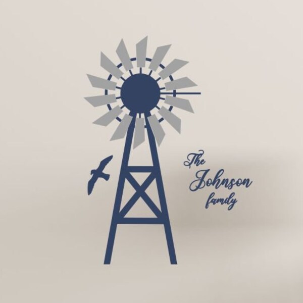 Windmill Decal - Etsy