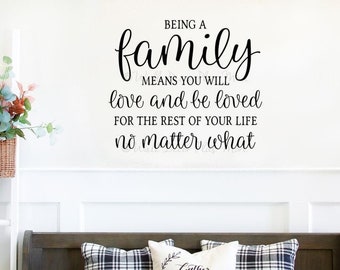 Family Saying Decal - Etsy