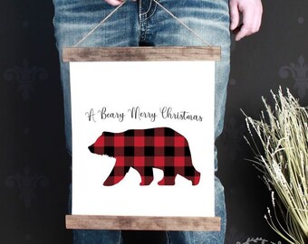 Buffalo Plaid Hanging Sign - Etsy