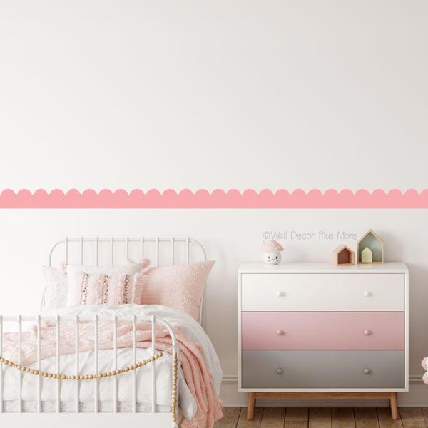 Scallop Wall Decal - Etsy