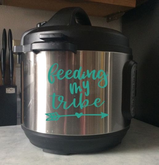Feeding My Tribe Instant Pot Mom Decal Vinyl Sticker Letters for ...