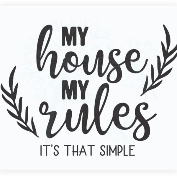 House Rules Art - Etsy