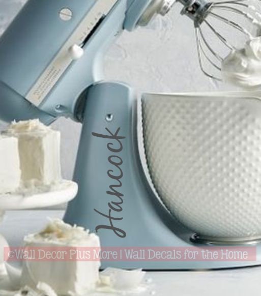 Kitchen Appliance Decal Vinyl Sticker Cursive Name Personalize | Etsy