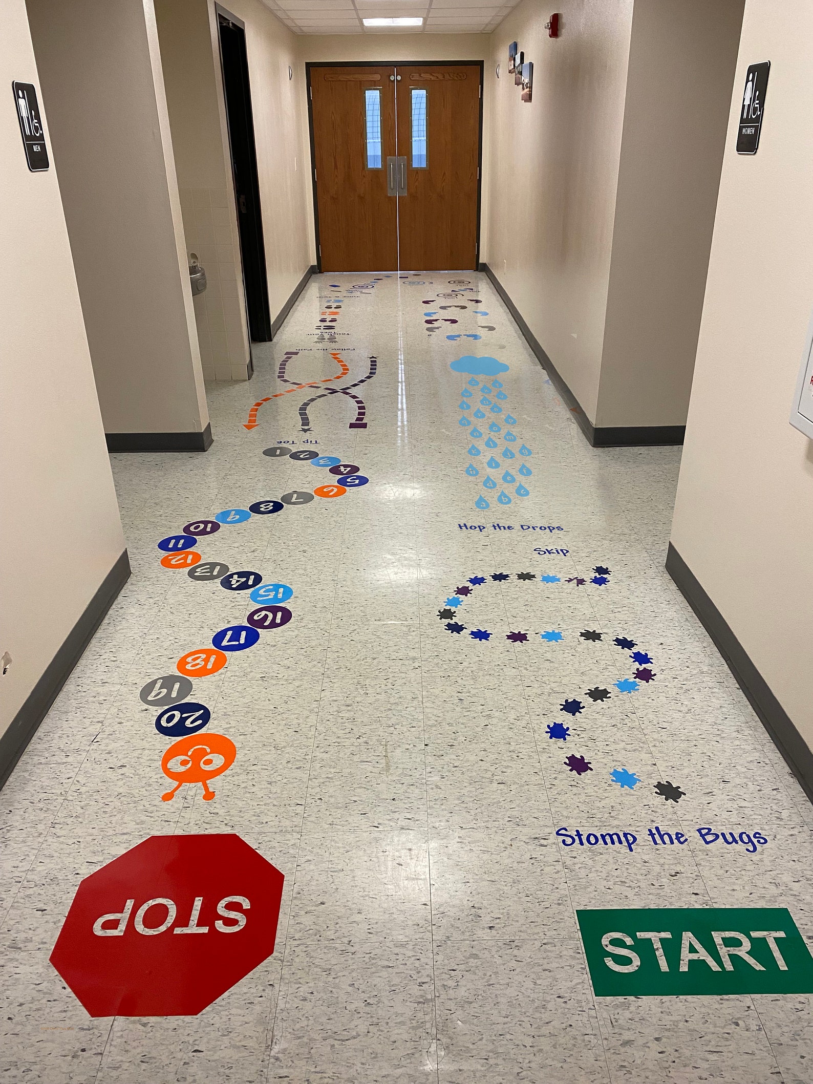 Sensory Path Package Floor Decal Stickers School Hallway Pathway Art ...