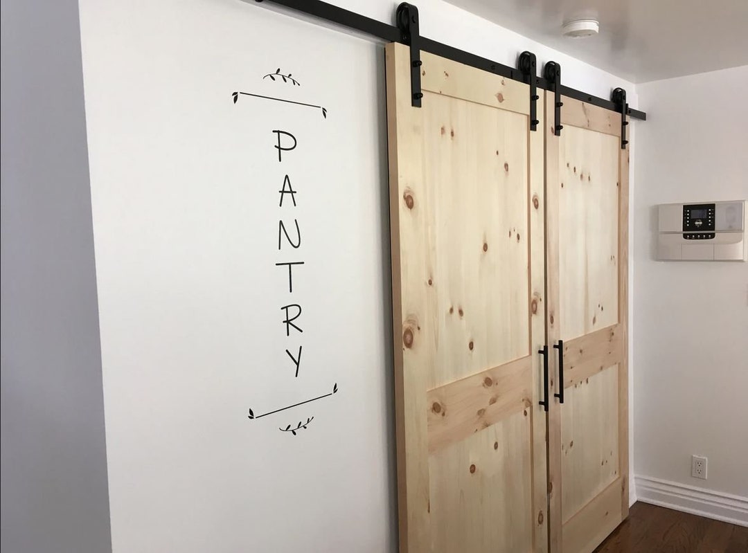 Kitchen Decor Stickers Pantry Vinyl Letters Decals DIY Storage Door Art ...