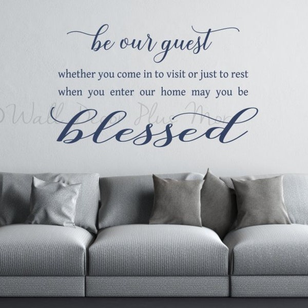 Be Our Guest Decal - Etsy