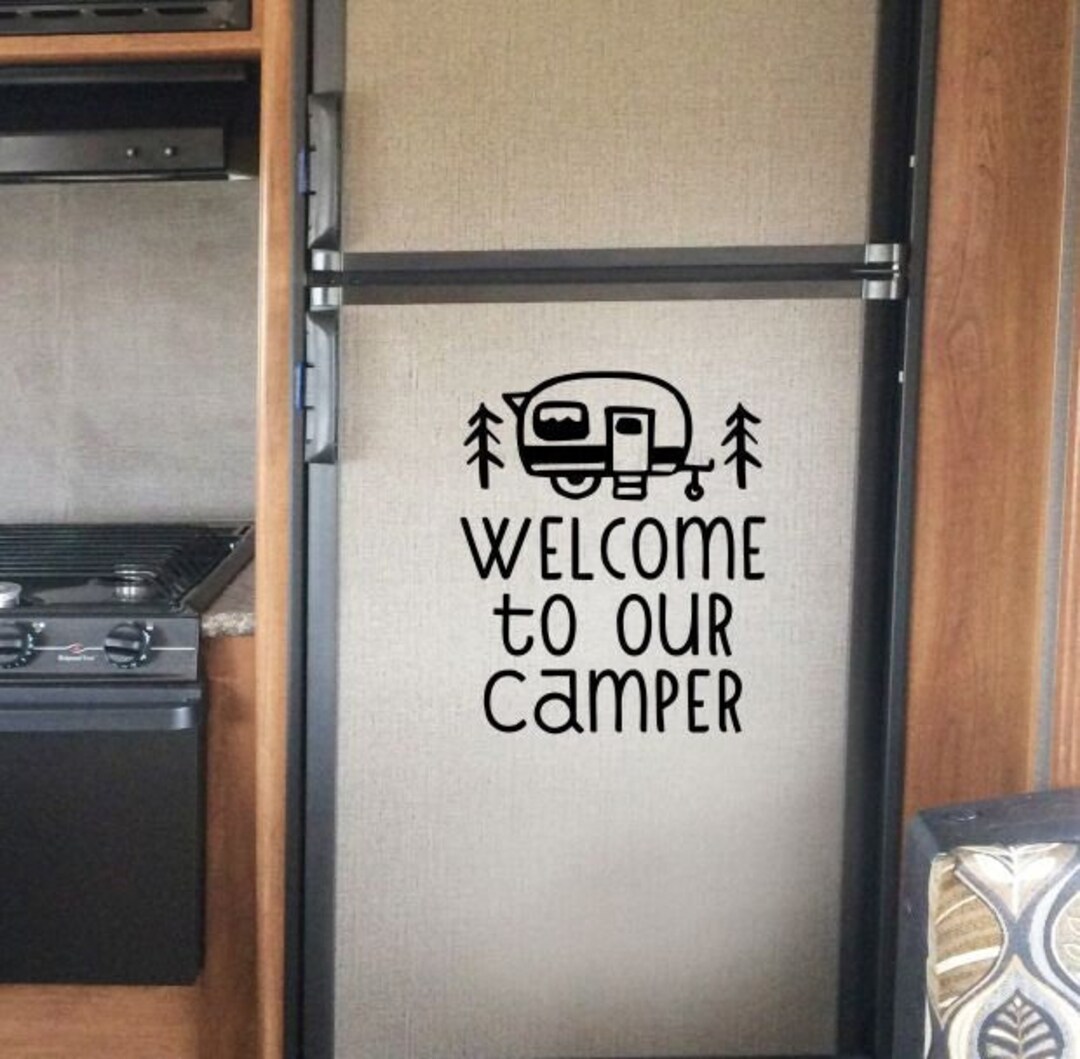 RV Decals Camper Decor Sticker Welcome to Our Camper Wall Words Vinyl ...