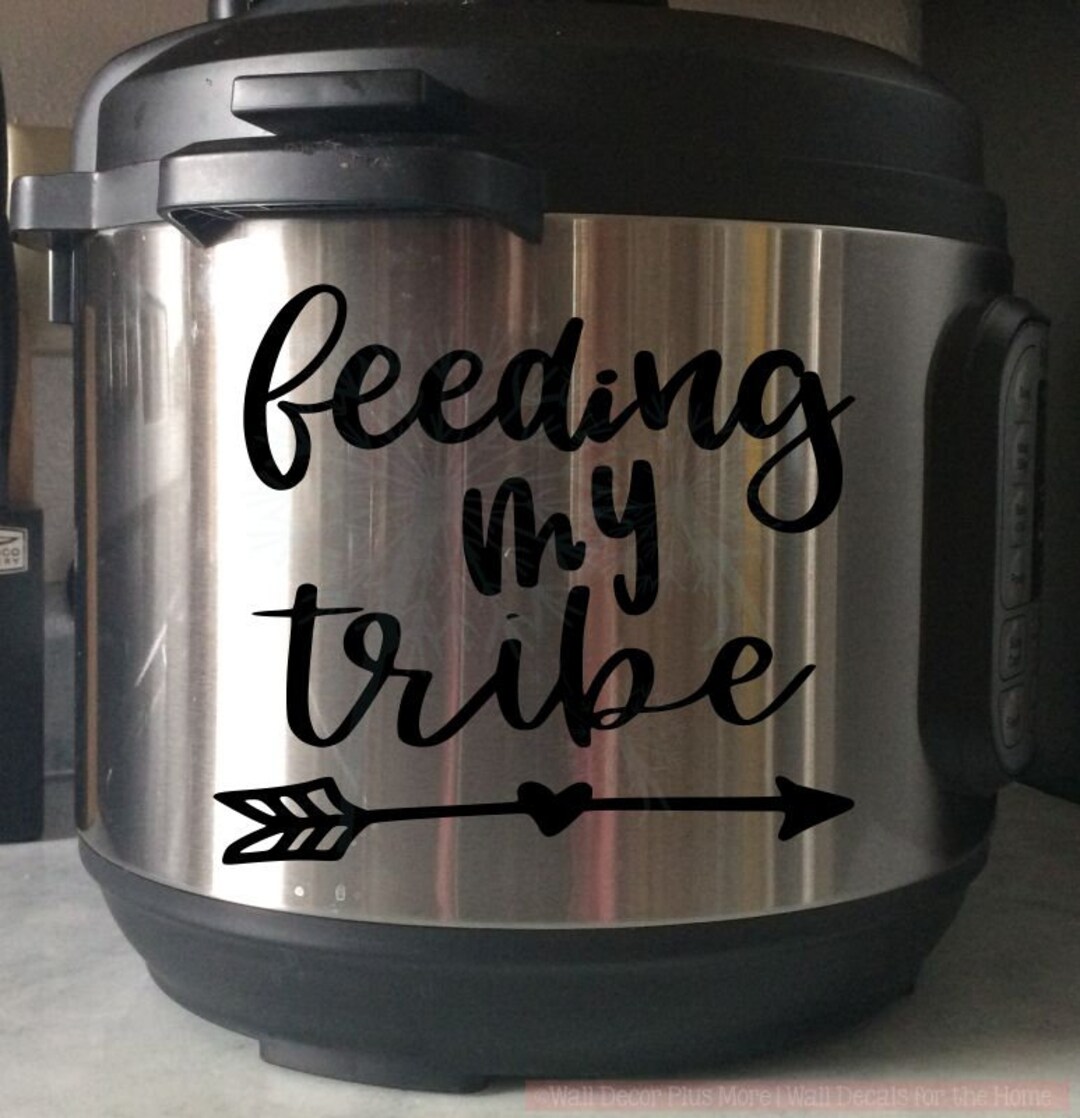 Feeding My Tribe Instant Pot Mom Decal Vinyl Sticker Letters for ...