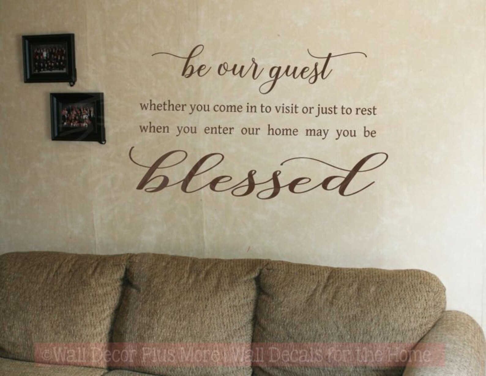 Wall Decals Be Our Guest Blessed Vinyl Lettering Stickers for Entry ...