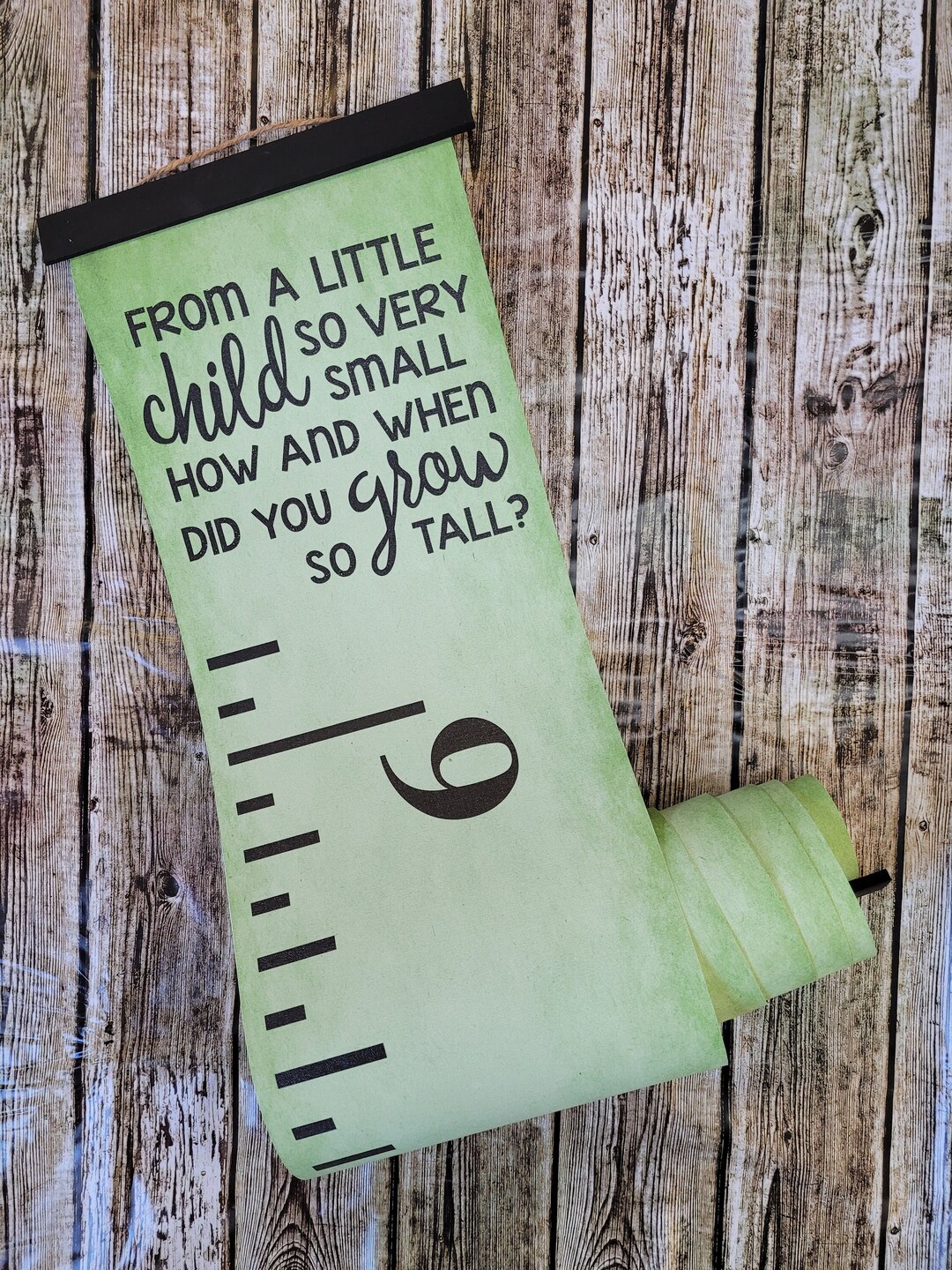 How'd You Grow so Tall 6ft Canvas Growth Height Chart for Kids Wall Art ...