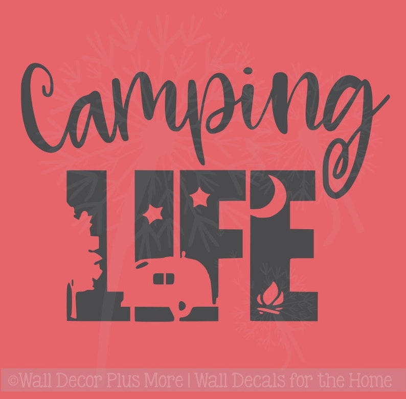 Camping Life RV Accessories Wall Stickers Decor Camper Vinyl - Etsy