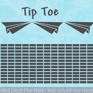Sensory Path Tip Toe Line Paper Airplanes Sticker Decals School Hallway ...
