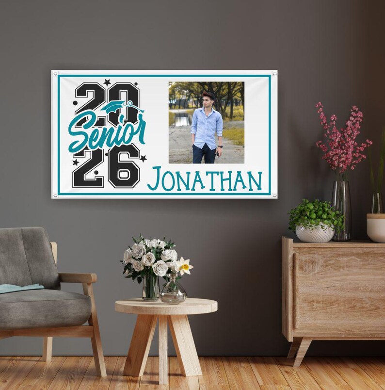 Congratulations 2026 Senior Name Photo Graduation Banner Personalized ...