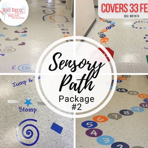 Sensory Path Package Floor Decal Stickers School Hallway Pathway Art ...