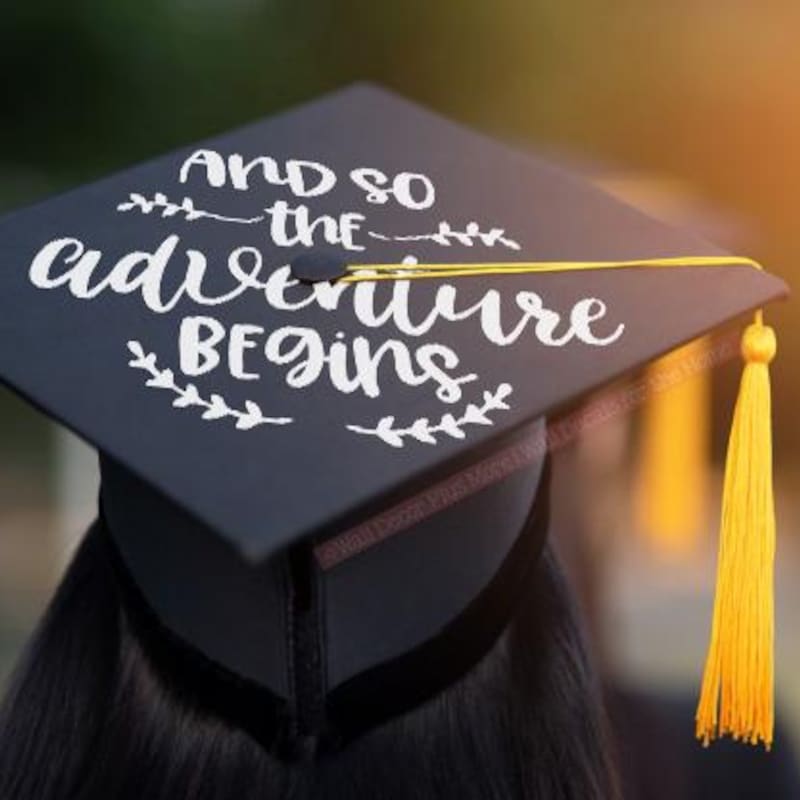 Graduation Cap Decal - Etsy