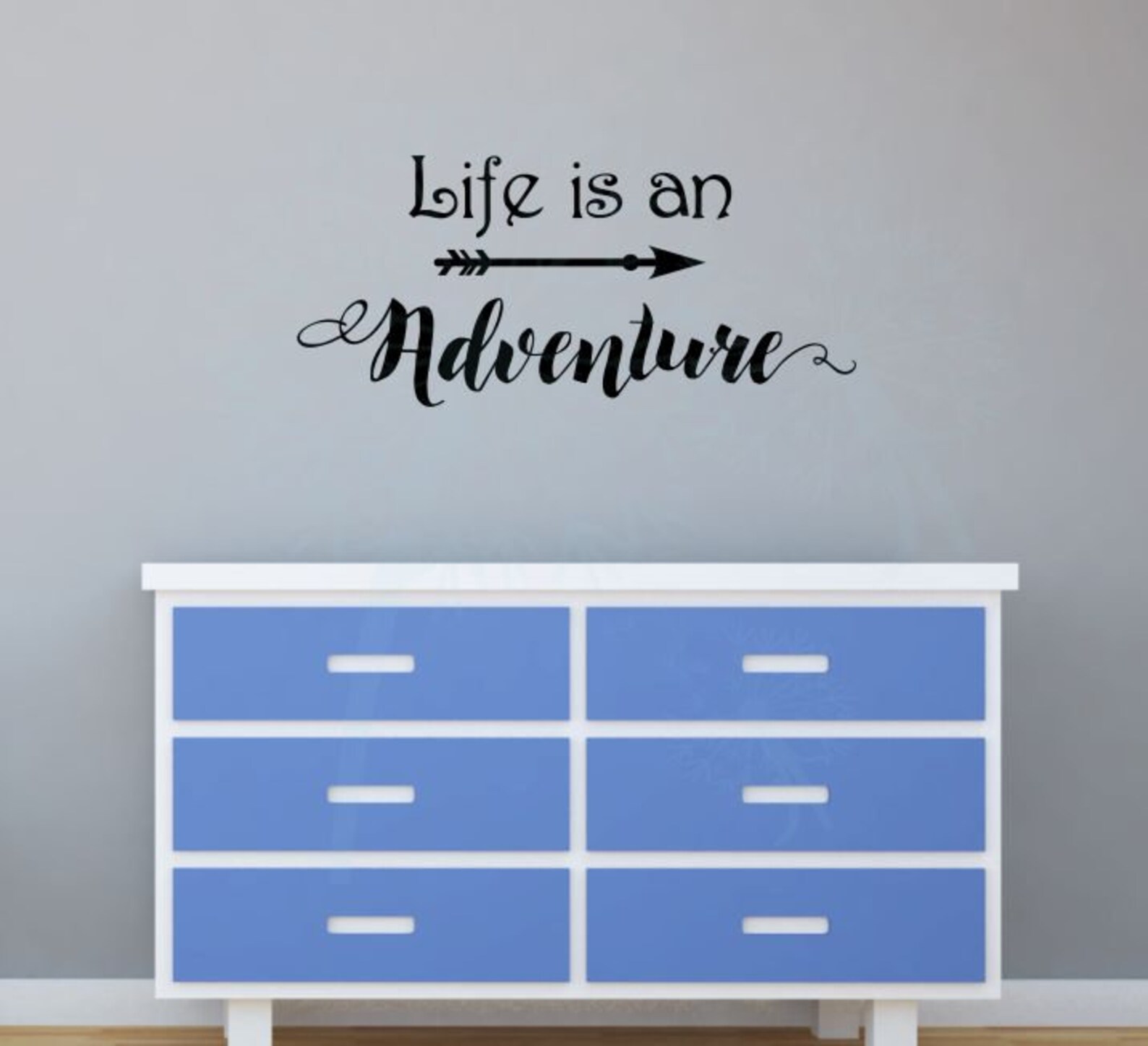 Vinyl Lettering Arrow Art With Inspiring Wall Decal Quote Life - Etsy