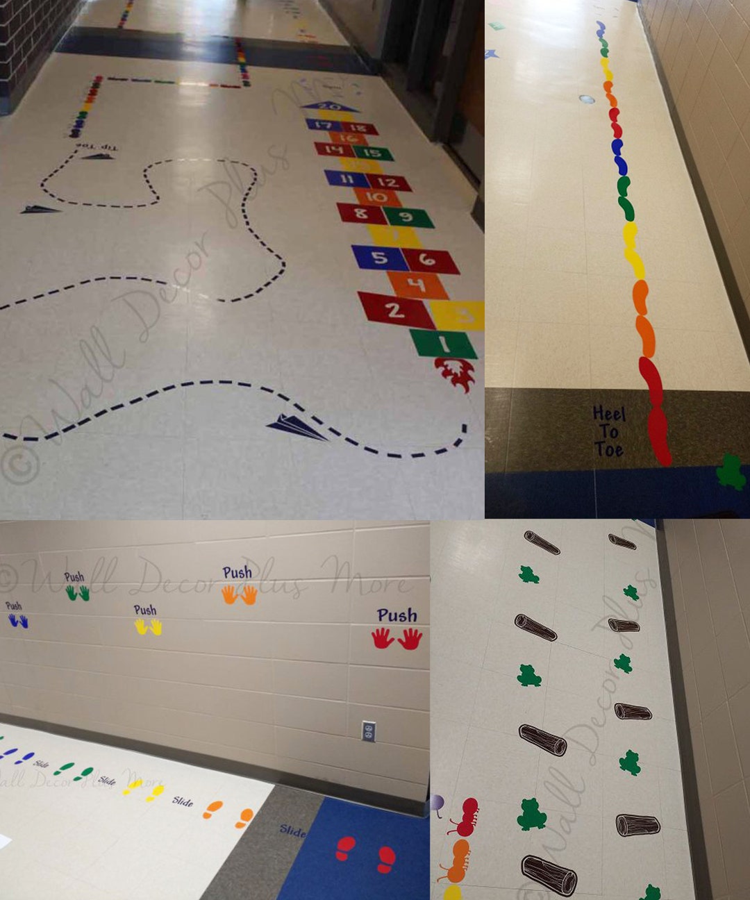Sensory Path Package Floor Decal Stickers School Hallway Art Covers 61 ...