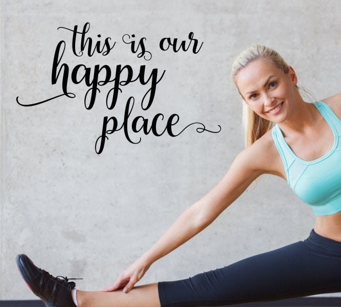 Wall Decals Decor Sticker This is Our Happy Place Quote Wall Words ...