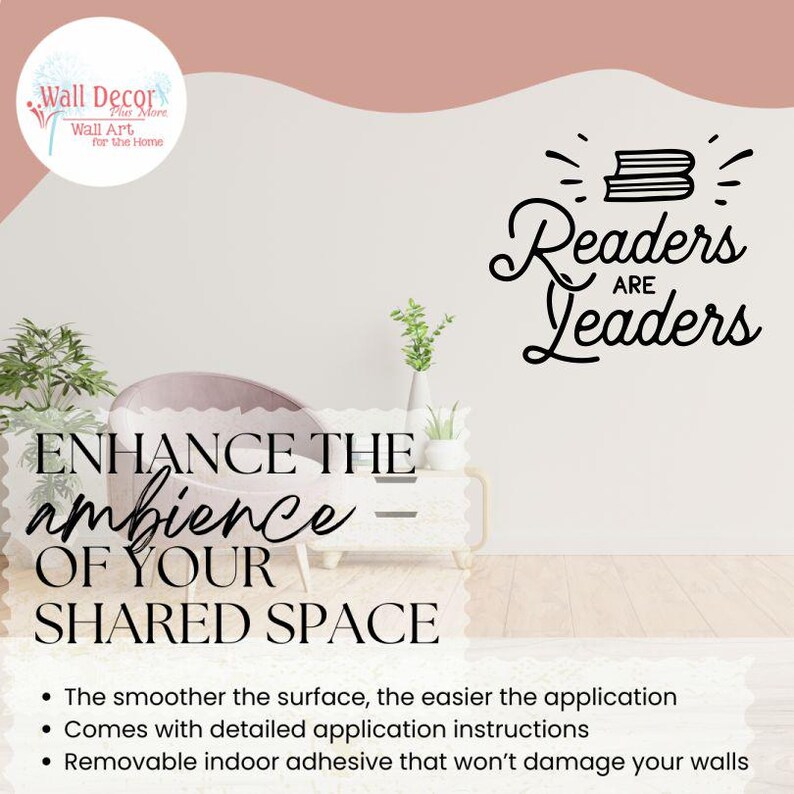 Readers Are Leaders Wall Art Decal - Inspiring Classroom Decor School ...
