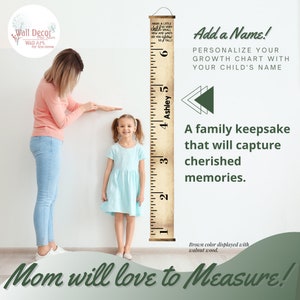 How'd You Grow so Tall 6ft Canvas Growth Height Chart for Kids Wall Art ...