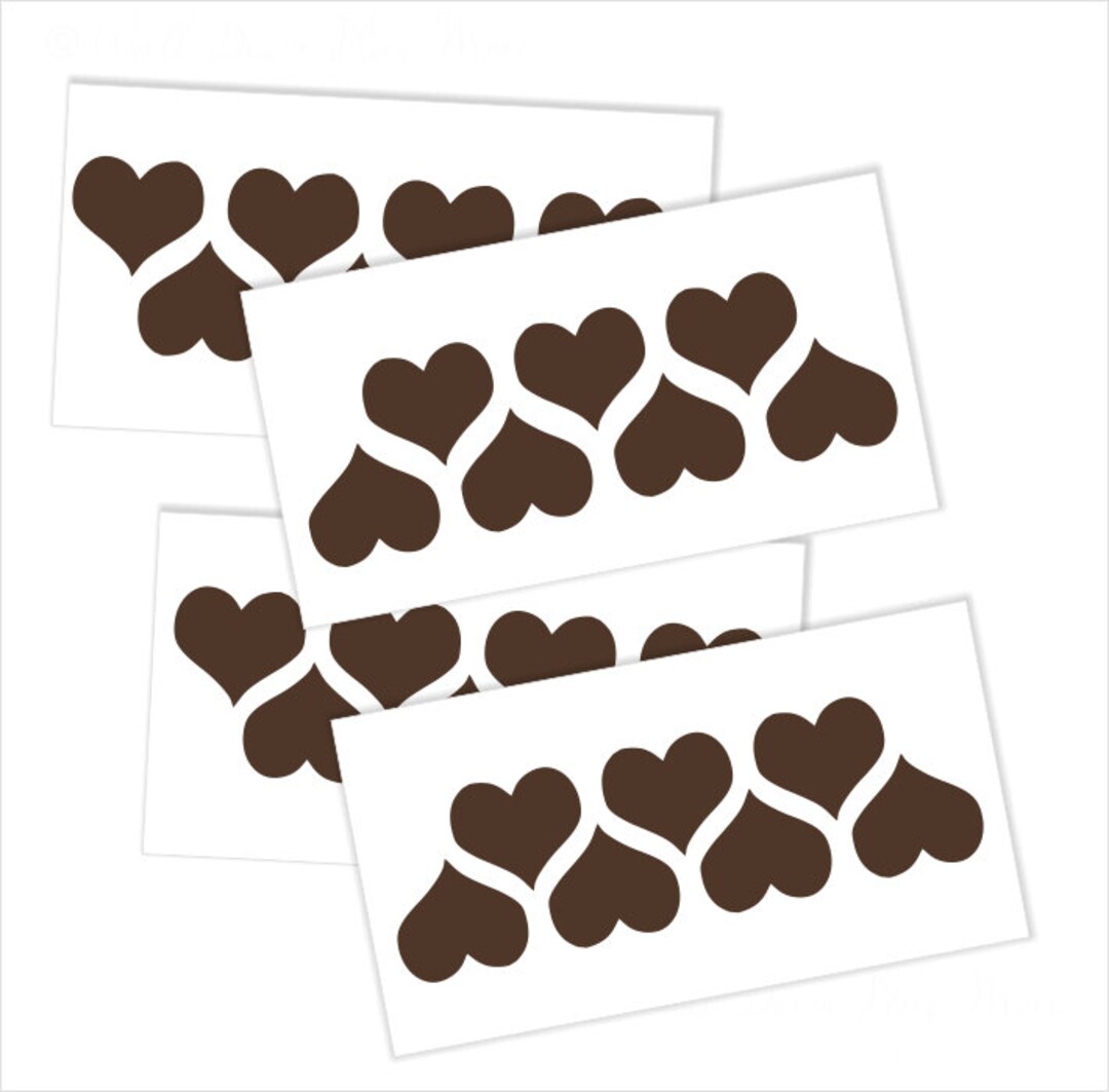 2-inch Hearts Wall Vinyl Stickers for Wall Art Decor - 28pc - Etsy