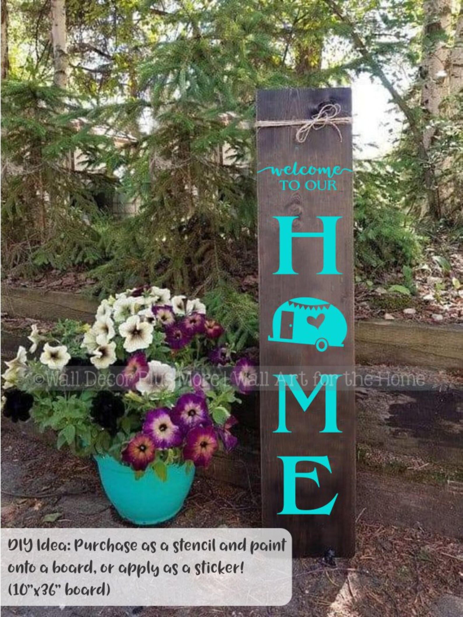 Wall Decals Decor Sticker RV Camper Decal Welcome to Our Home Vertical ...