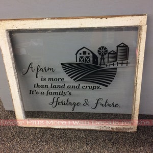 Farmer Wall Art Quote Decal Farming Sticker A Farm Family's Heritage ...