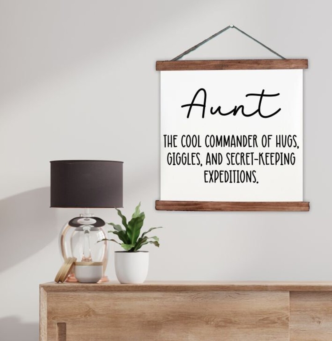 Aunt Definition Canvas Wall Decor Sign Gift Idea - Etsy