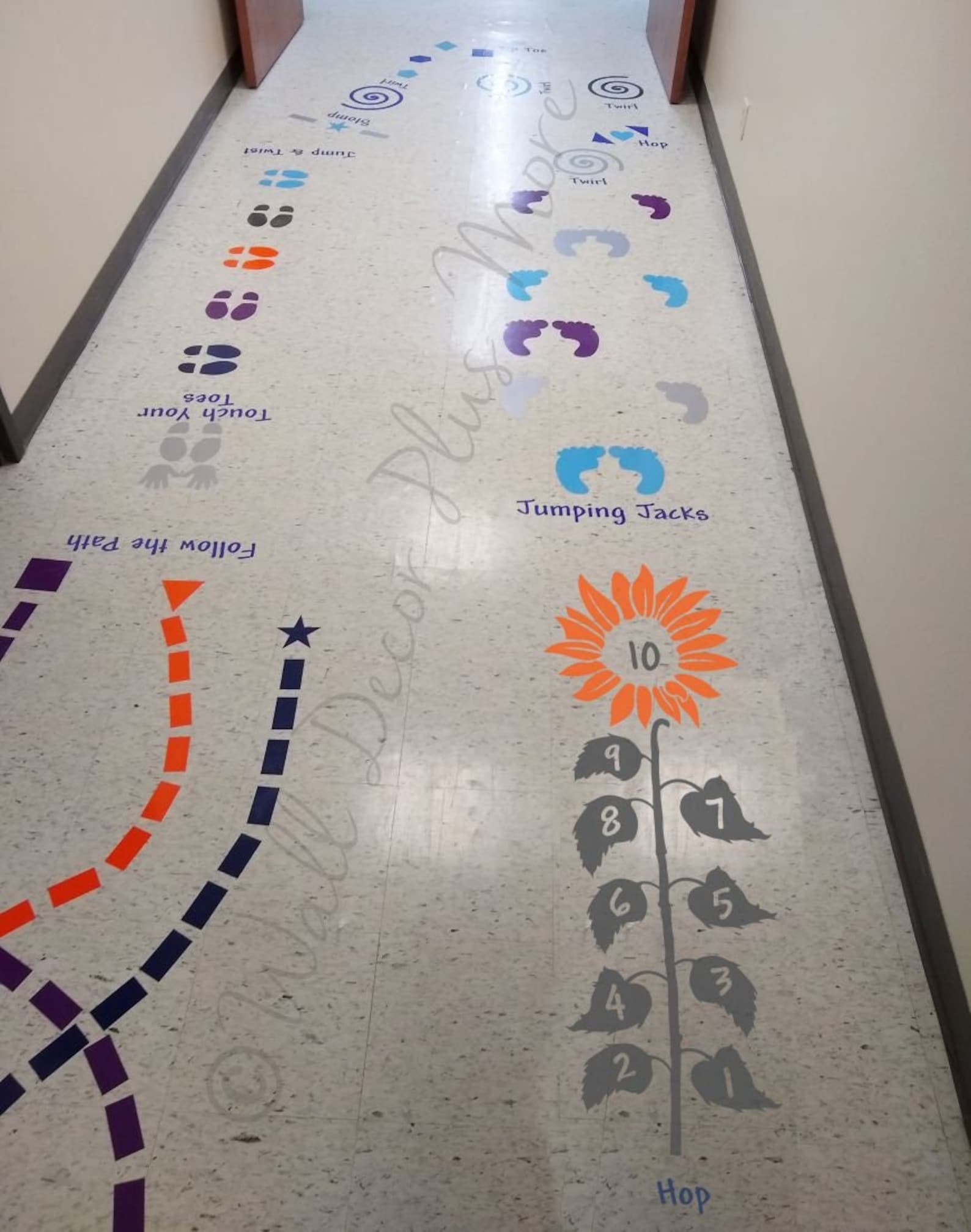 Sensory Path Package Floor Decal Stickers School Hallway Pathway Art ...