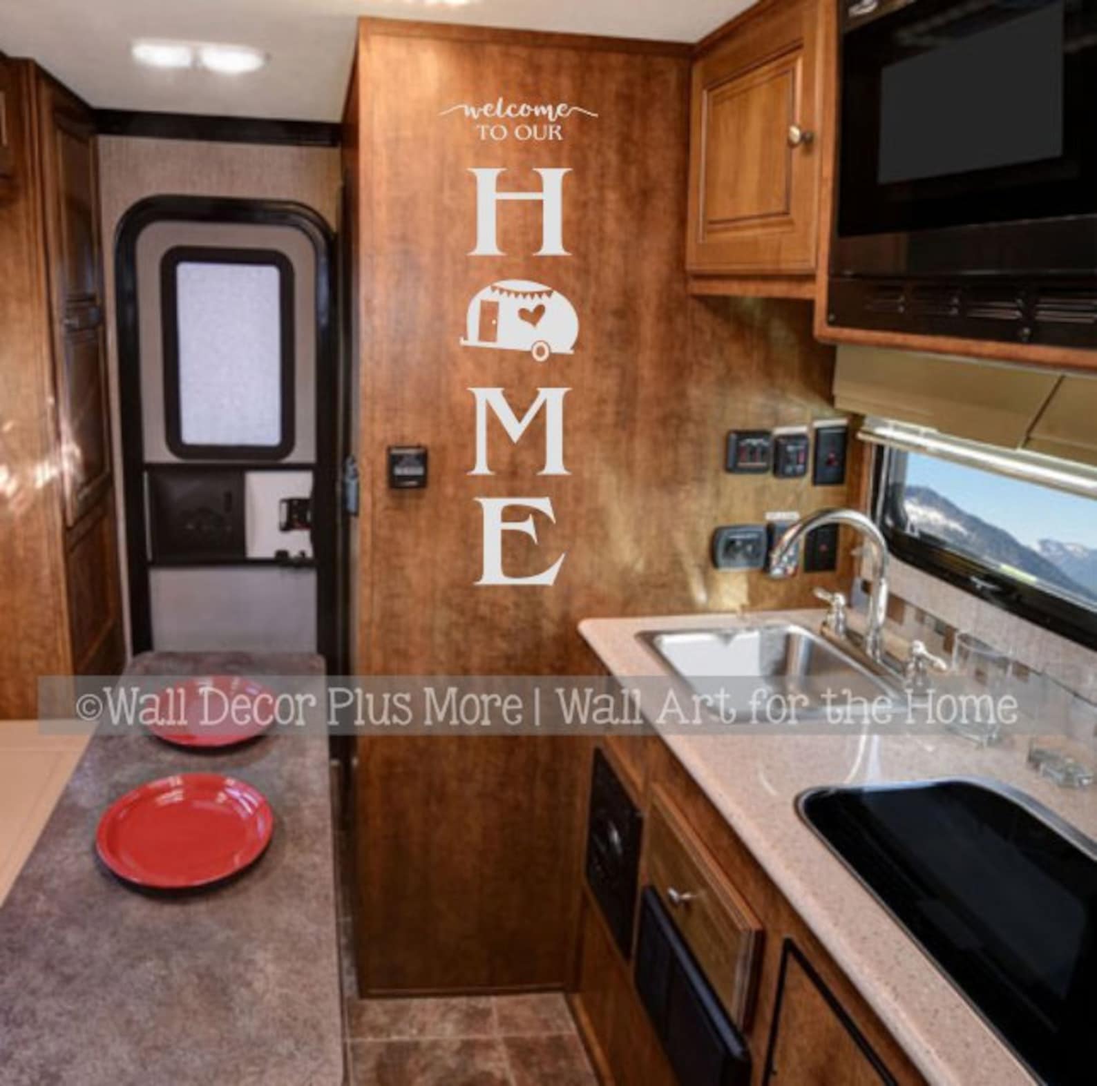 Wall Decals Decor Sticker RV Camper Decal Welcome to Our Home Vertical ...