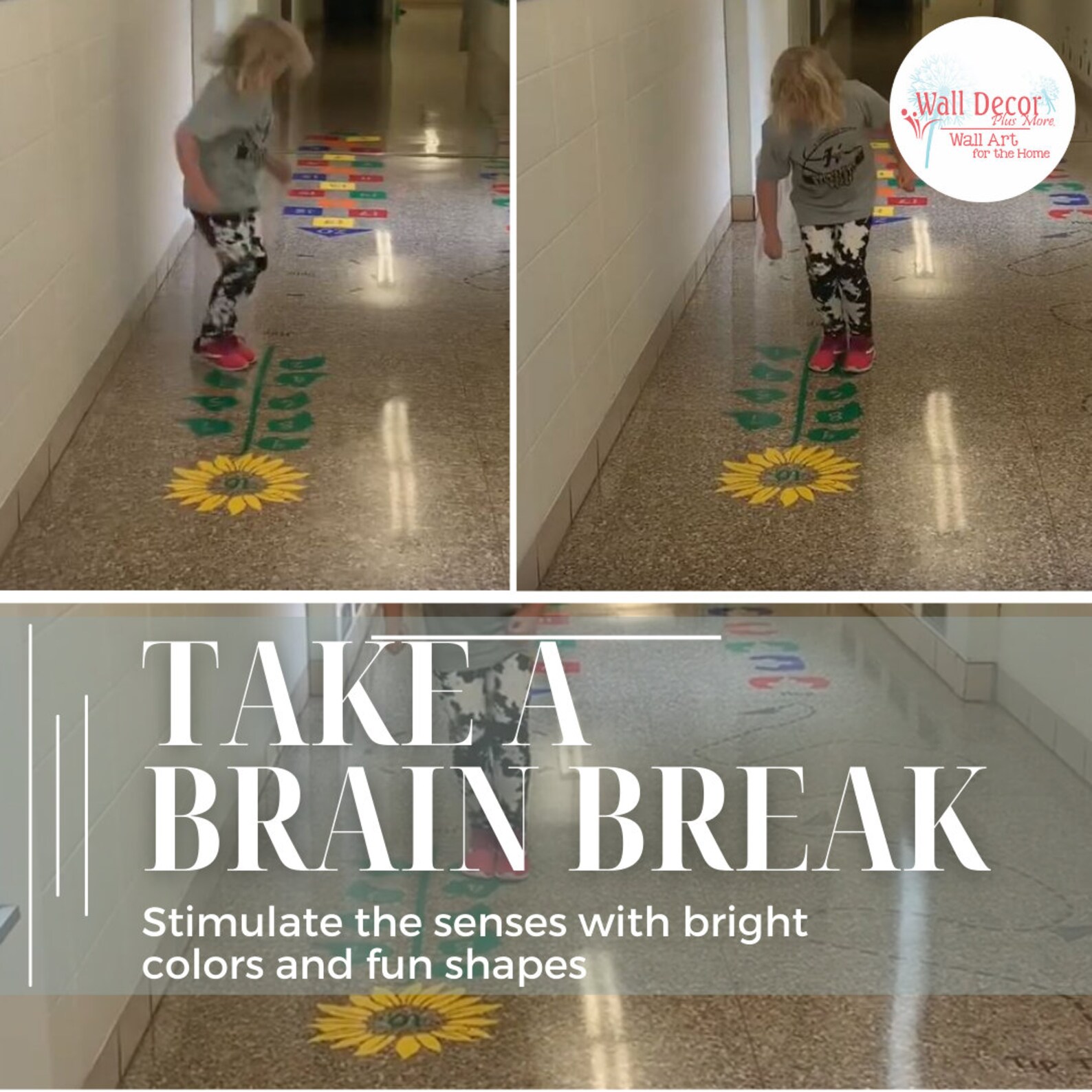 Sensory Path Package Floor Decal Stickers School Hallway Pathway Art ...