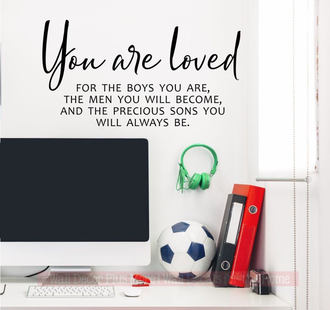 Boys Wall Decal Precious Sons Quote Room Home Decor Art Stickers You ...