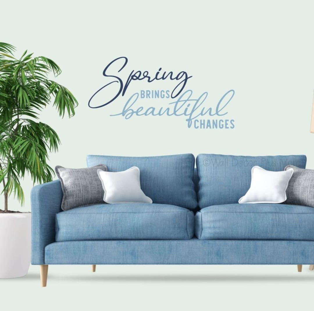 Spring Brings Beautiful Changes Wall Decal Quote - Etsy