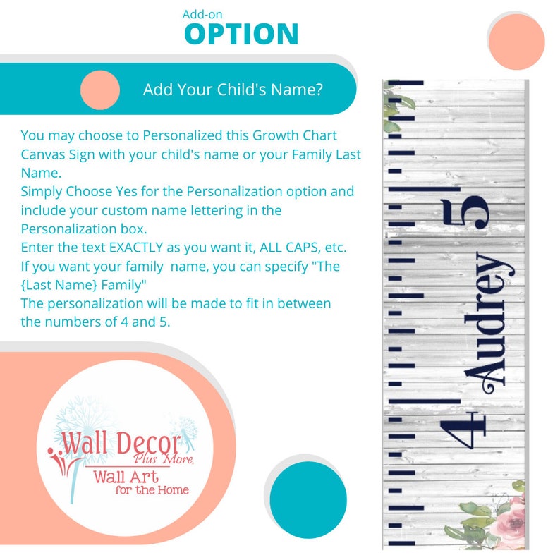 Canvas Growth Chart Height Ruler Tracker Hanging Sign Woodland - Etsy