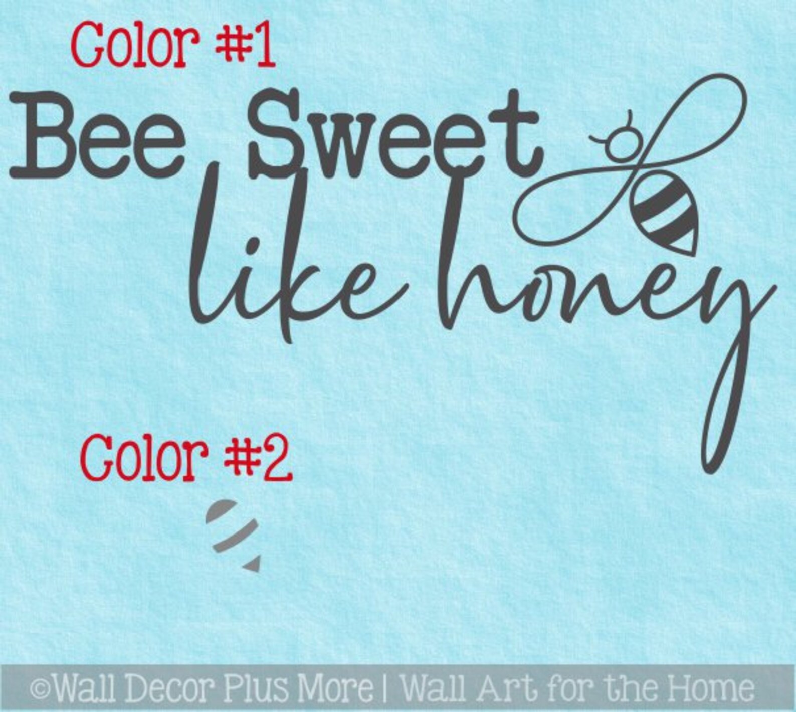 Sweet Like Honey Bee Wall Decor Vinyl Stickers Decals - Etsy
