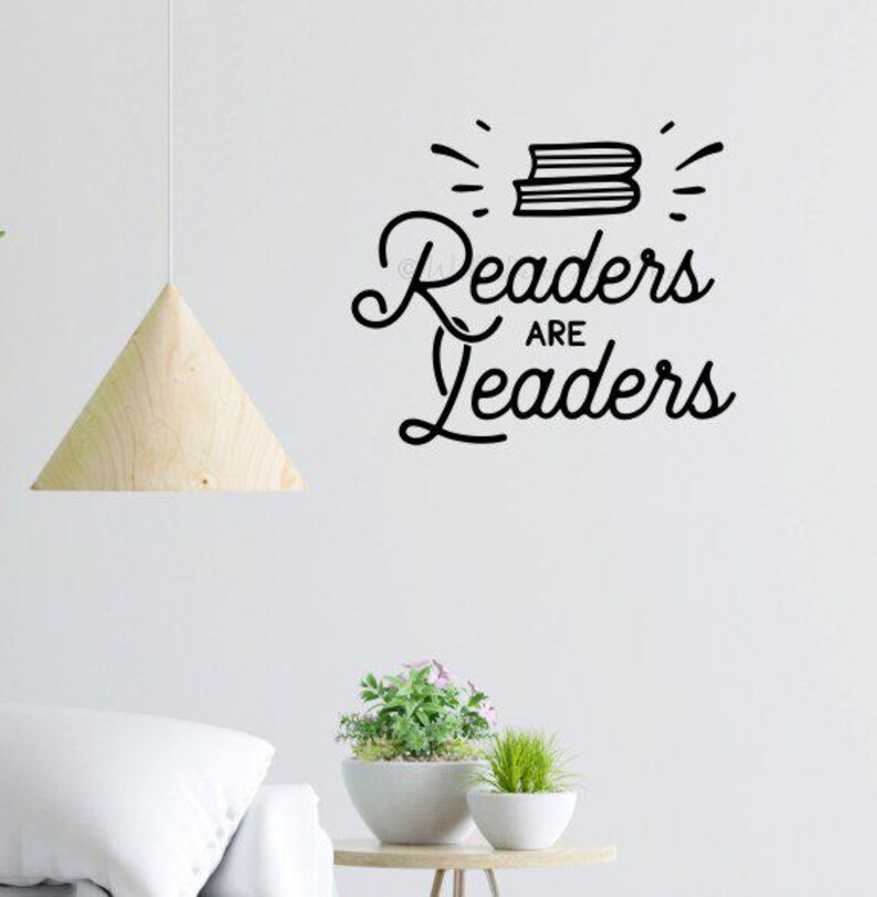 Readers Are Leaders Wall Art Decal - Inspiring Classroom Decor School ...
