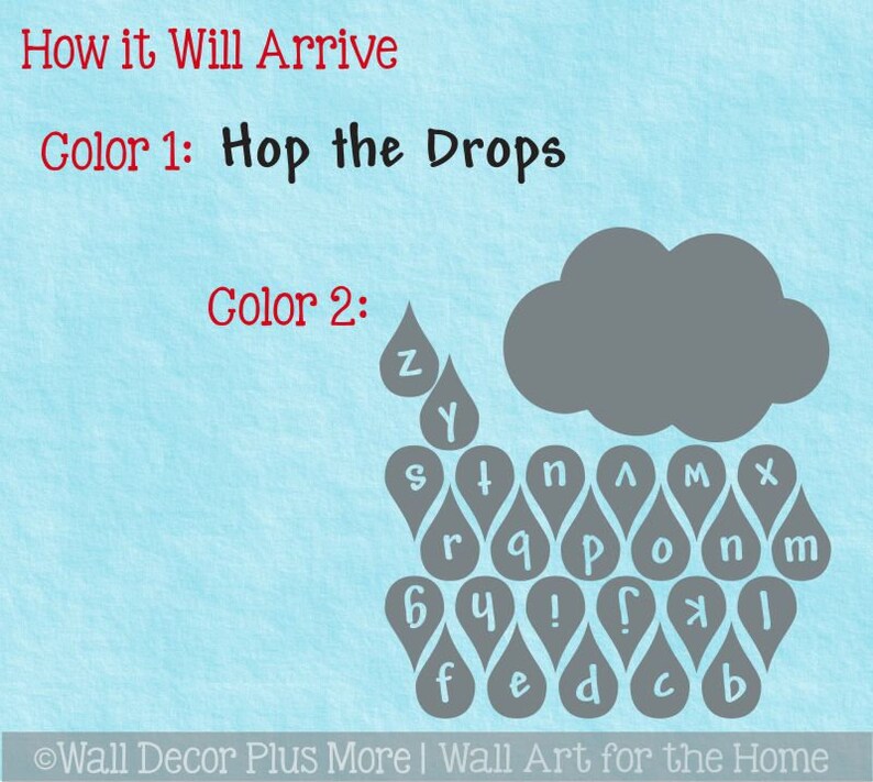 Hop Drops Alphabet Sensory Path Floor Decal Sticker for School | Etsy