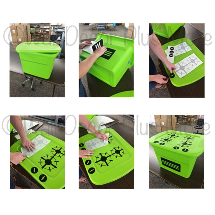 Vinyl Decal Stickers Play Kitchen Decal Stove Pretend Toy for | Etsy