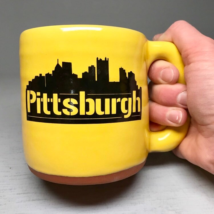 Pittsburgh Mug Gold Handmade in Pittsburgh by Local Yinzer | Etsy