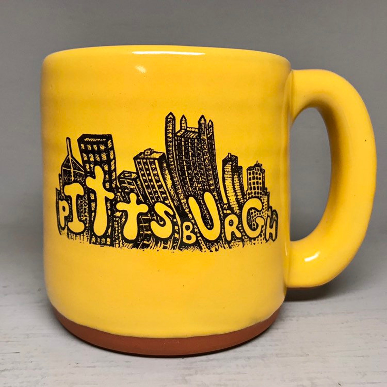 Cityscape Pittsburgh Pottery Mug | Etsy