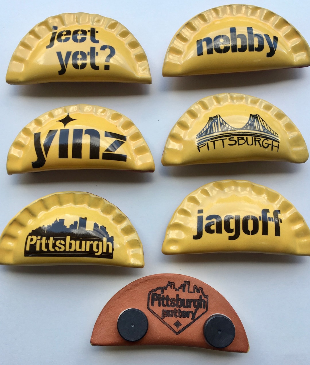 Pittsburghese Pierogi Magnet. Handmade in Pittsburgh by Local Yinzer ...