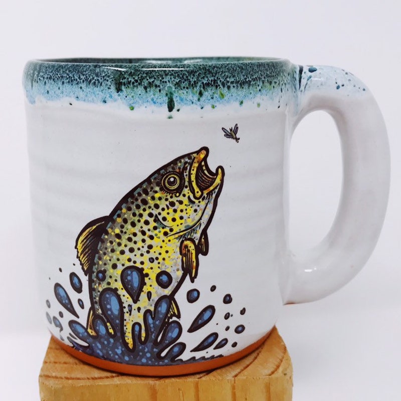Trout Fish Coffee Cup - Etsy