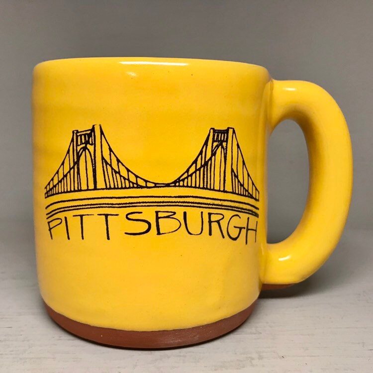 Pittsburgh Bridge Pittsburgh Pottery Mug - Etsy