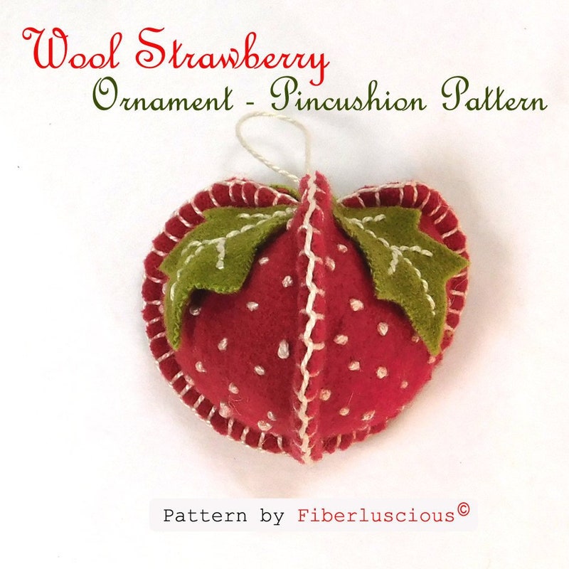 Strawberry Pincushion - Etsy