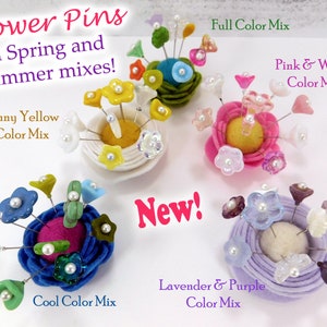 Pins Spring Summer Decorative Pin Assortment 10 Pretty Pins Quilt ...