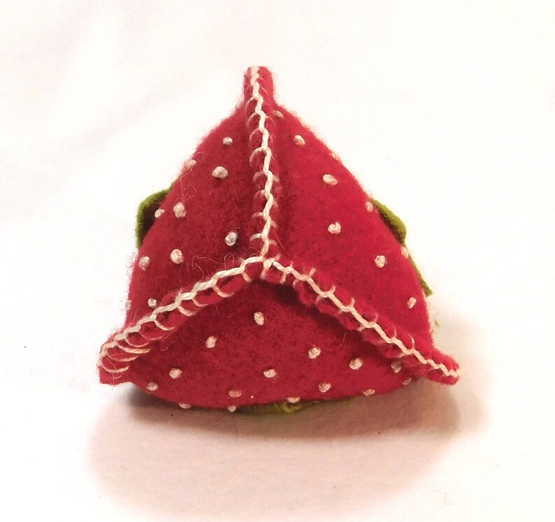 Pattern & Instructions- Wool Strawberry Ornament/pincushion- Instant ...