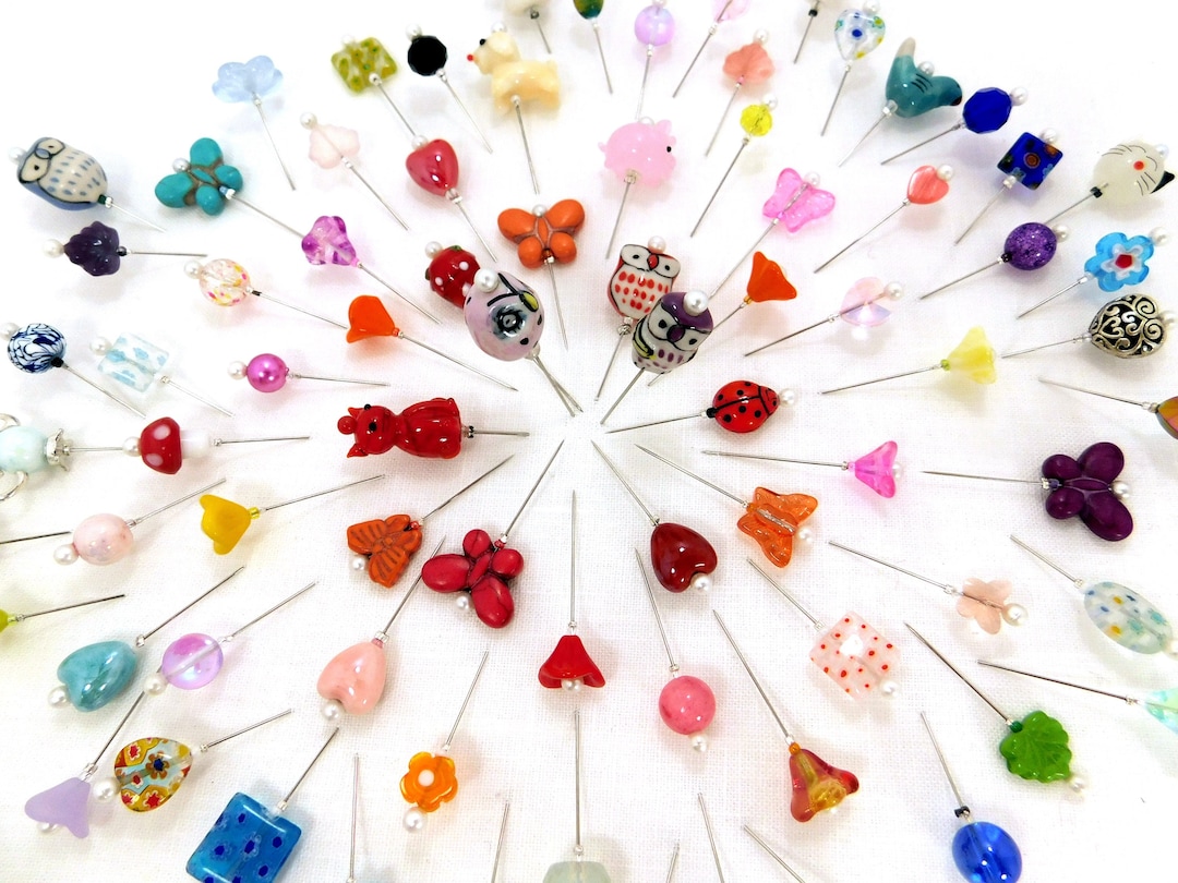 Pins Full Pin Assortment, Decorative Pins Assorted Pins 10 Pretty Pins ...