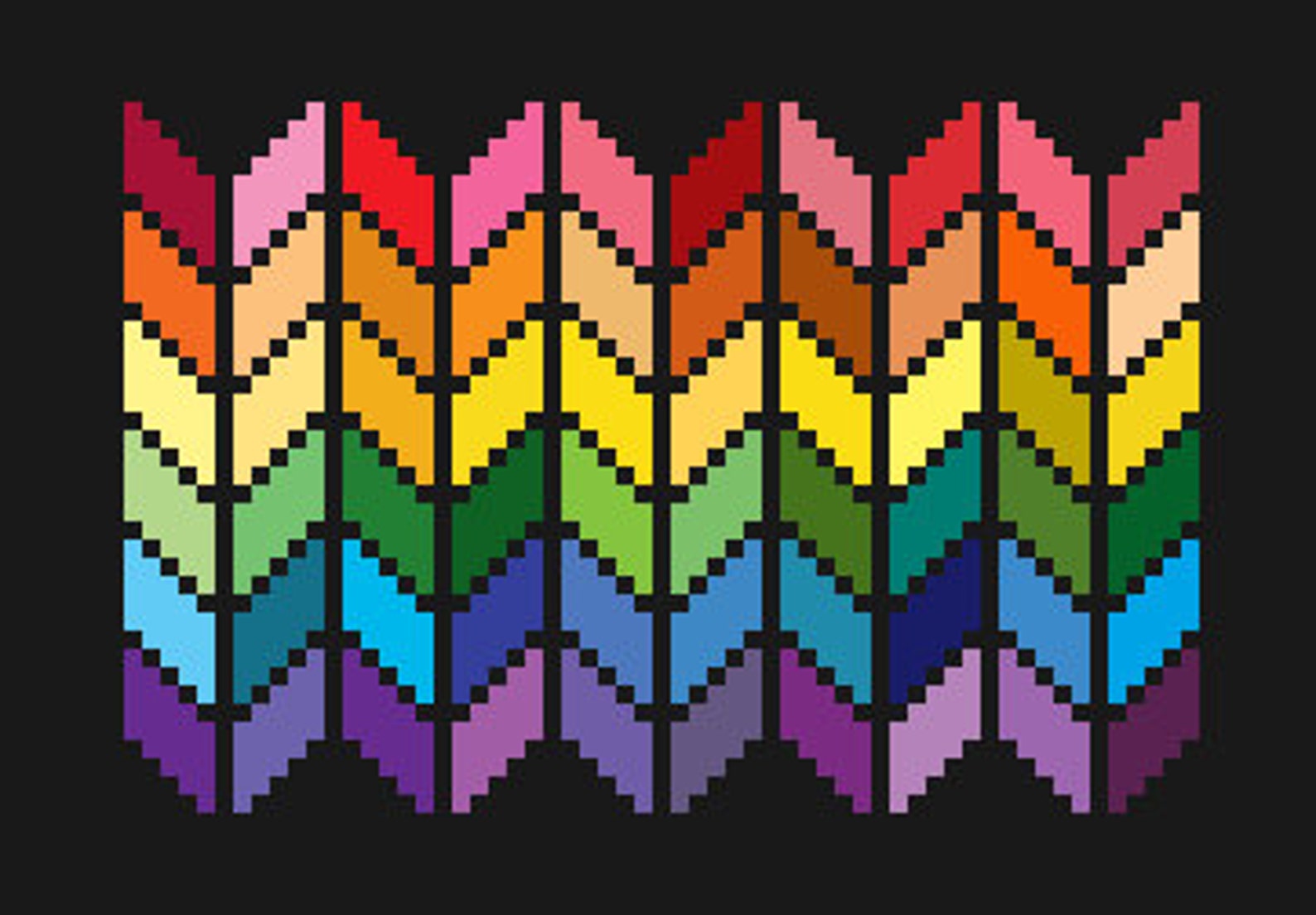 Chevron Cross Stitch Pattern - Etsy