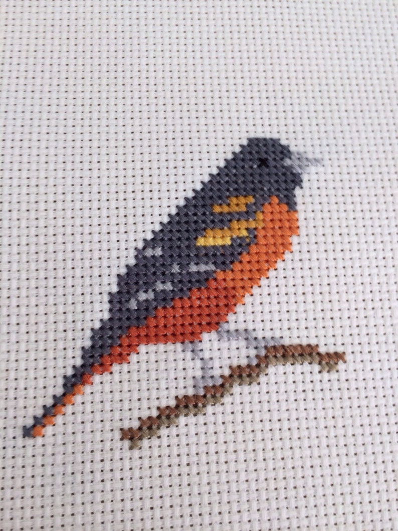 Oriole Bird Cross Stitch Pattern - Etsy